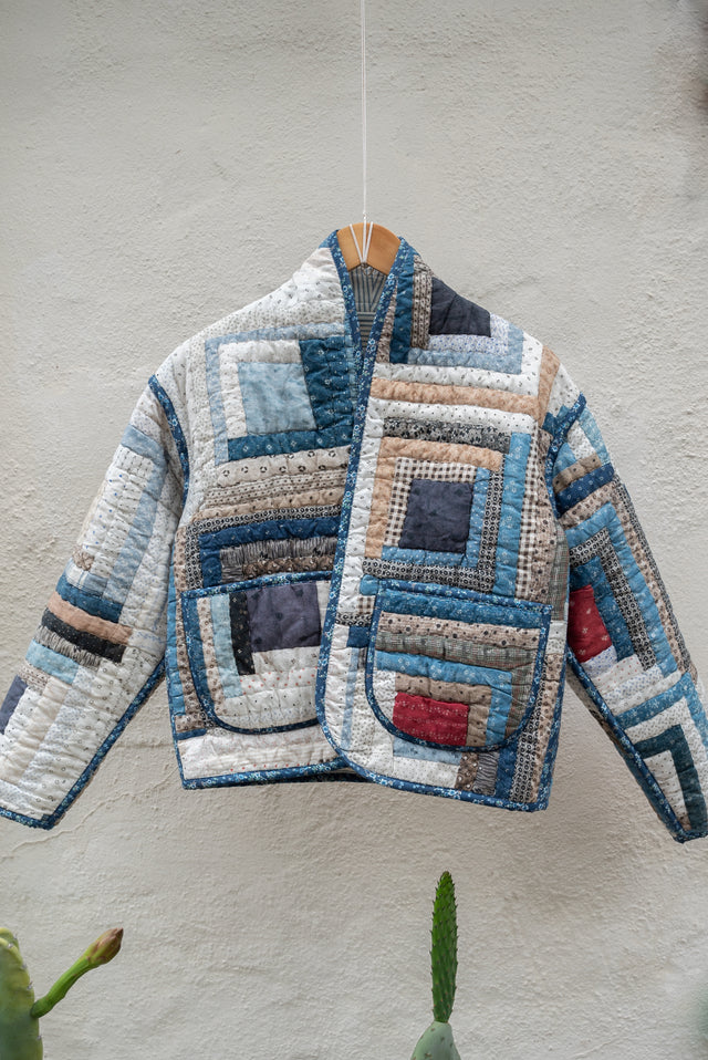 Indigo Blue Juniper Cropped Coat – Jess Meany